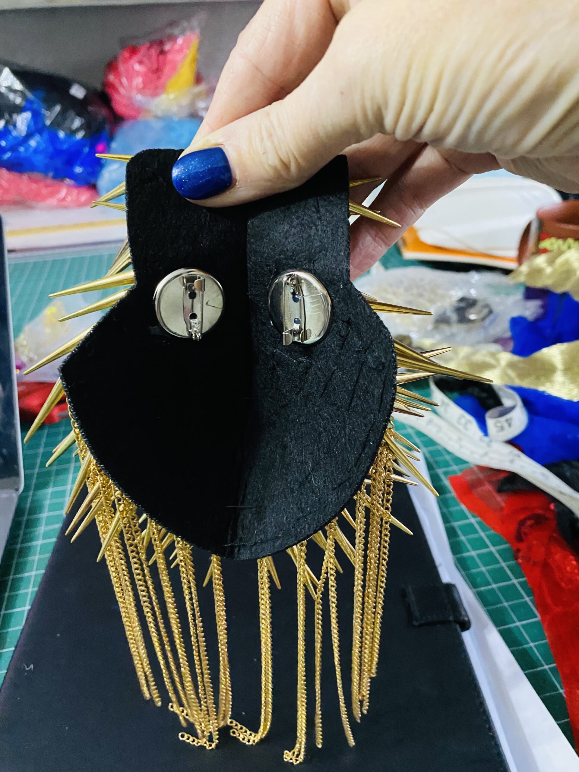 Gold Steampunk Epaulette - Bespoke Dancewear