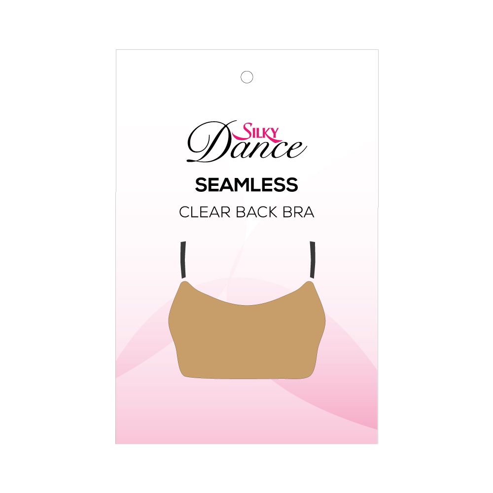 Silky Dance Clear Back Bra - Large - Bespoke Dancewear