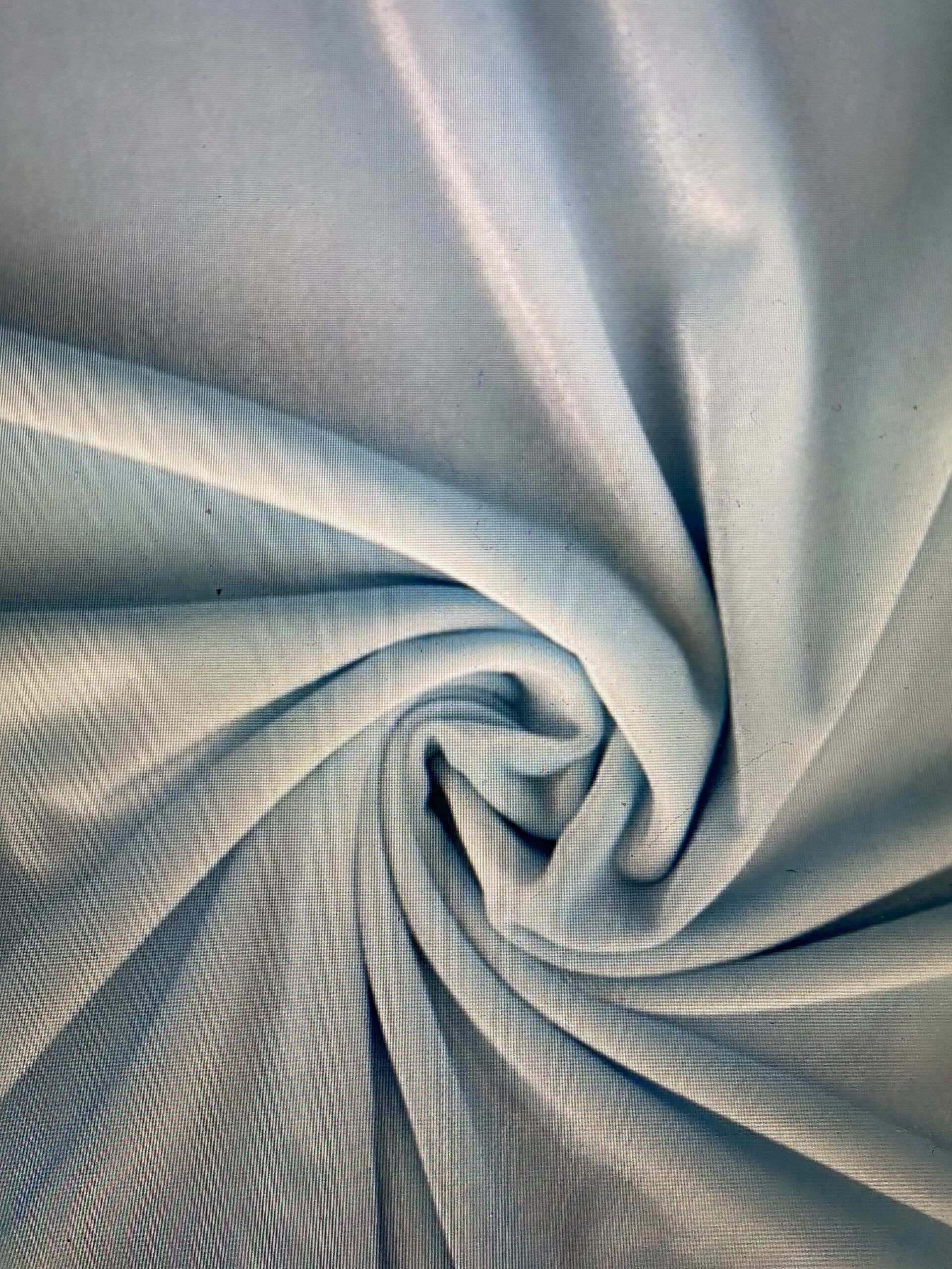 Spandex Velvet 4-Way Stretch Fabric - Ice Blue - Bespoke Dancewear